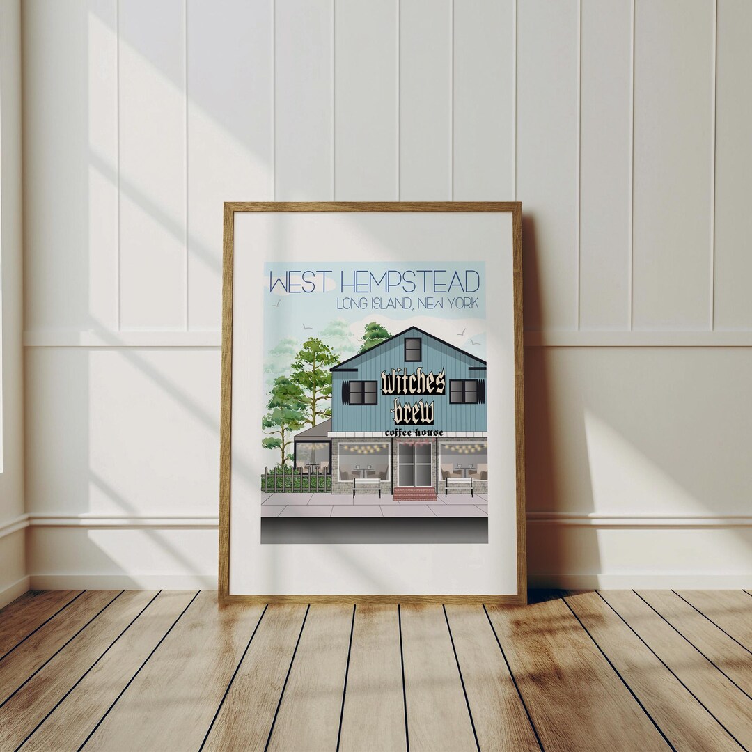 West Hempstead, Long Island Travel Art Print, Wall Decor, Coastal Art ...