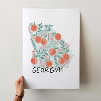 Georgia State Nickname - the Peach State - INSTANT DIGITAL DOWNLOAD ...