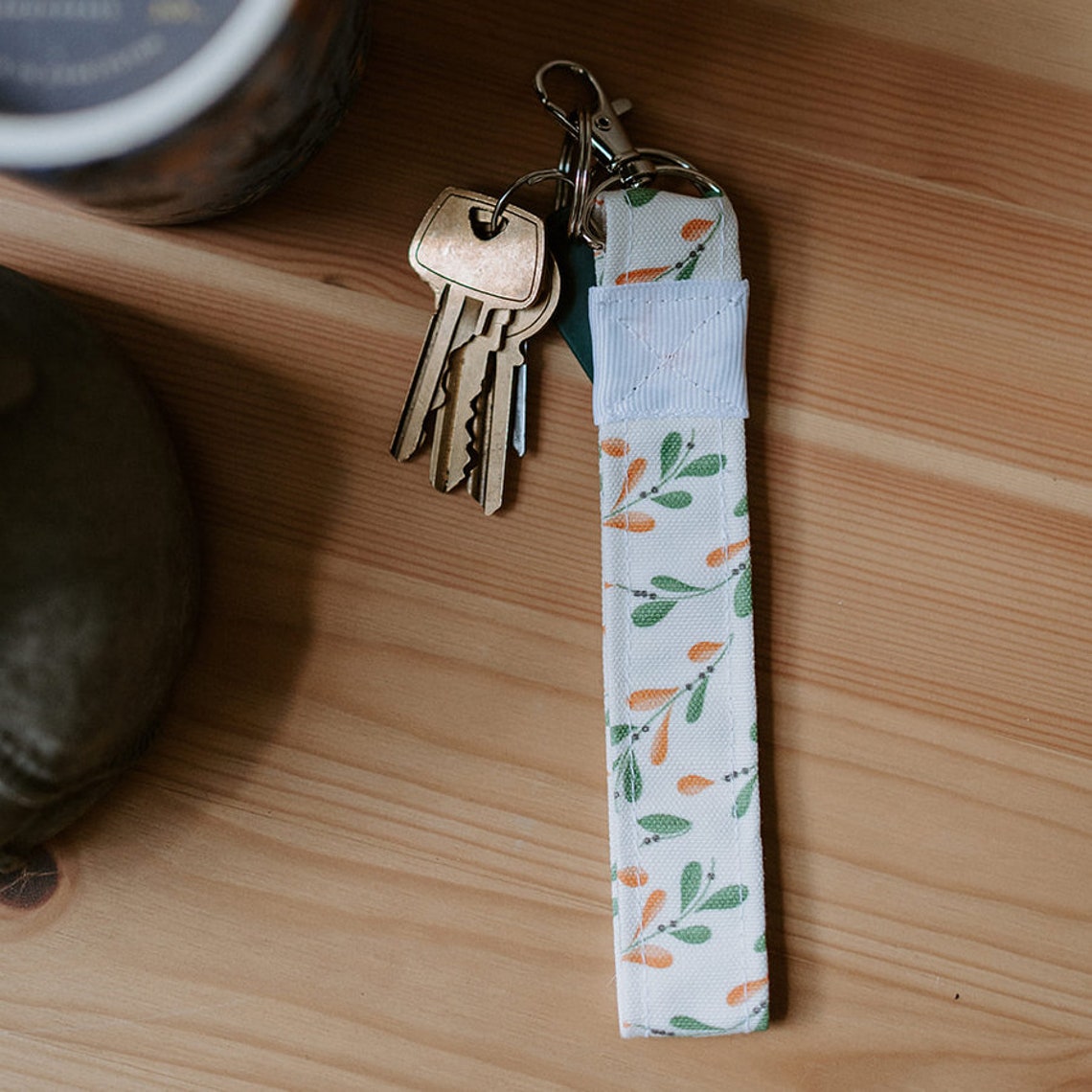 Vines and Branches Orange Keychain Key Organizer Hand - Etsy