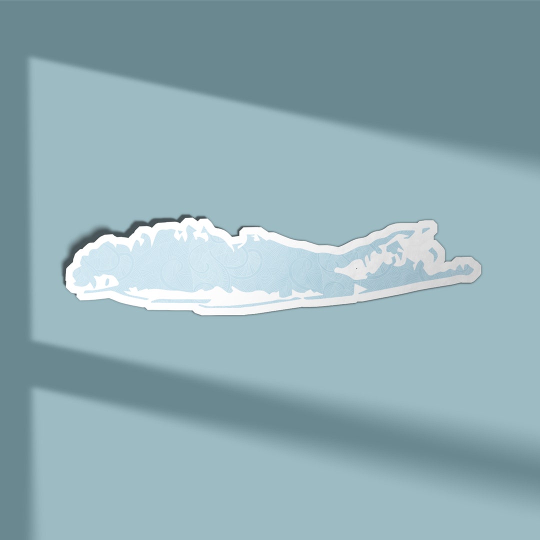 Long Island Outline Sticker, 4x1" Die Cut Sticker, Long Island Shape - Etsy