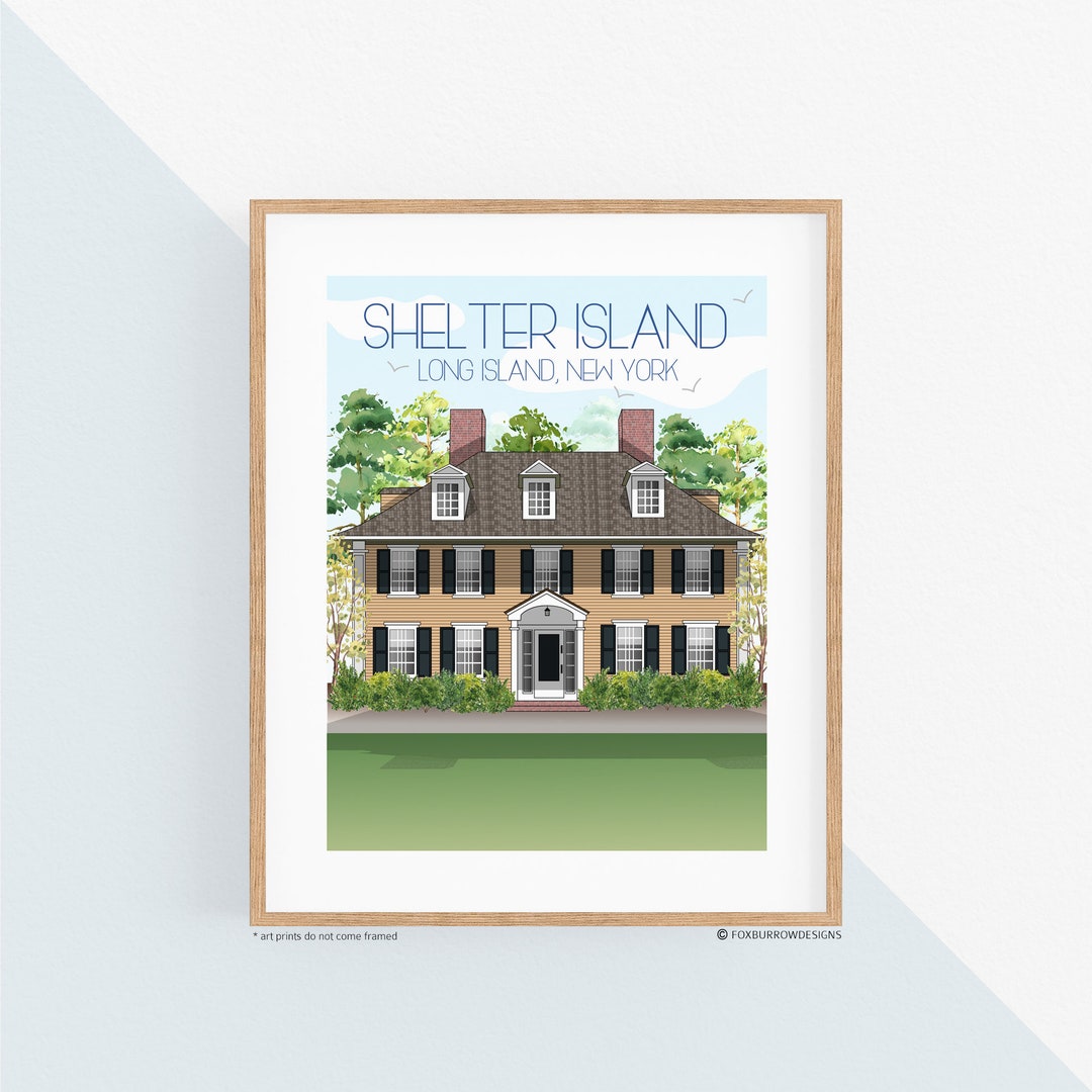 Shelter Island, Long Island Travel Art Print, Wall Decor, Coastal Art ...