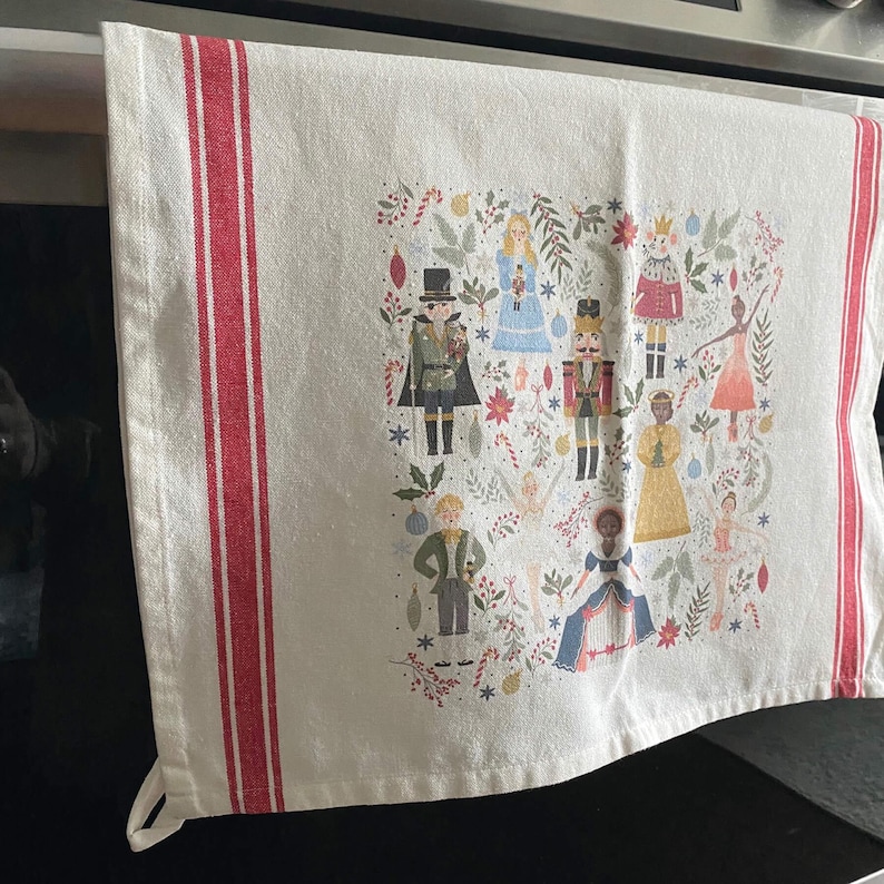 The Nutcracker Tea Towel, Home Decor, Kitchen Decor, Gift Idea ...