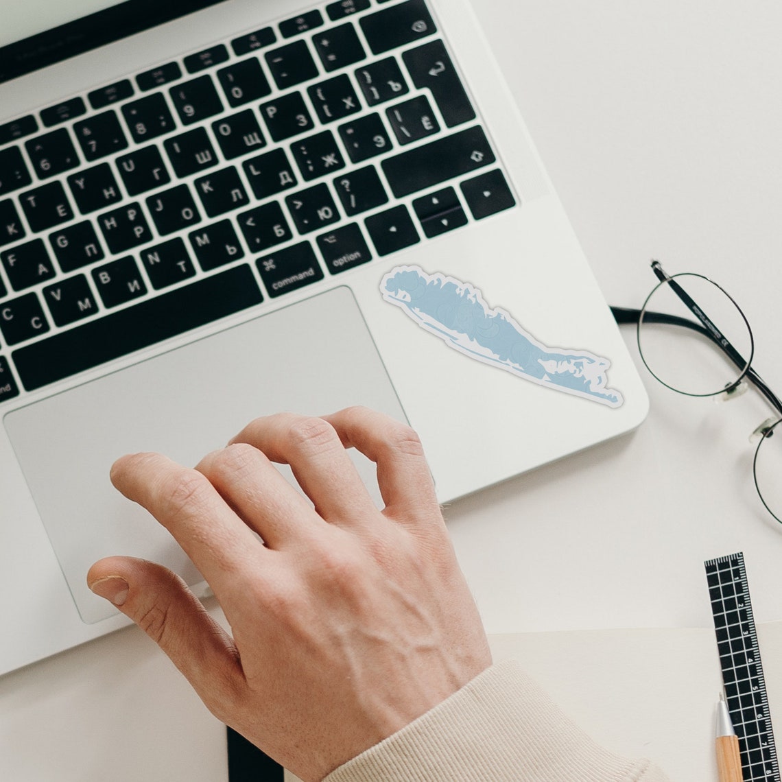 Long Island Outline Sticker 4x1 Die Cut Sticker Long - Etsy