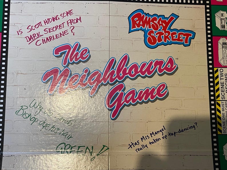 1988 'the Neighbours Game' the Official Game Based on the Classic Ozzy ...