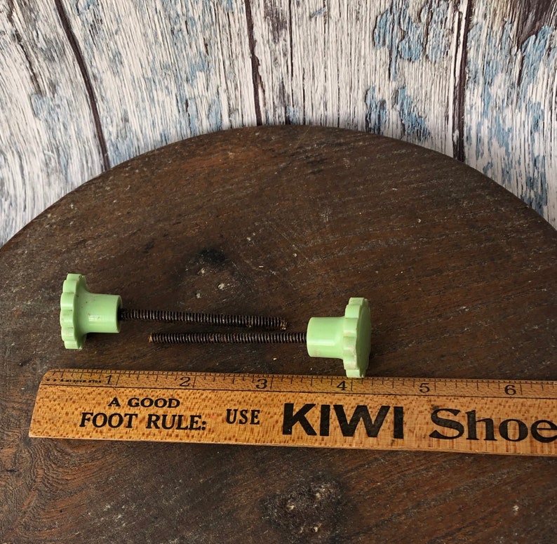 Vintage Green Plastic Draw Handles - Etsy