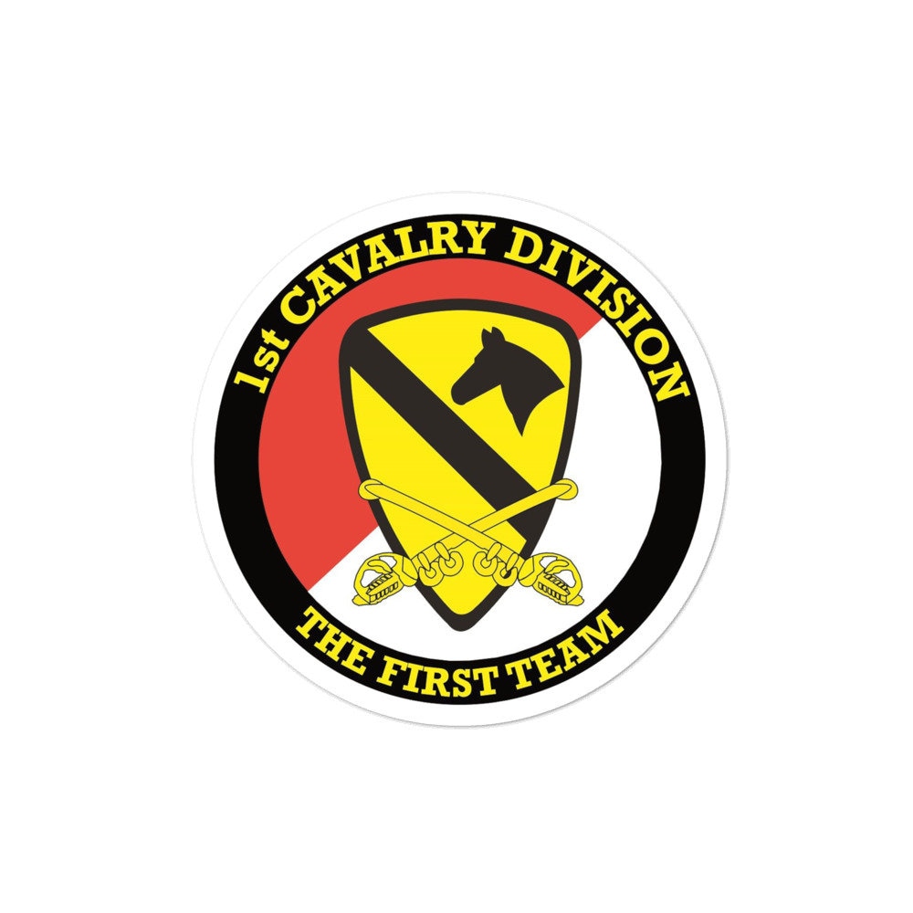 Army 1st Cavalry Division Full Color Military Combat Arms Stickers - Etsy