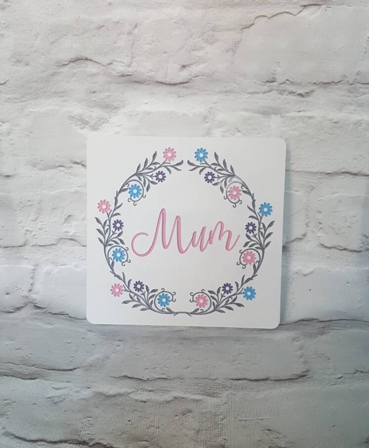 Freestanding Mom block Mother's Day gift idea Mom Mam | Etsy