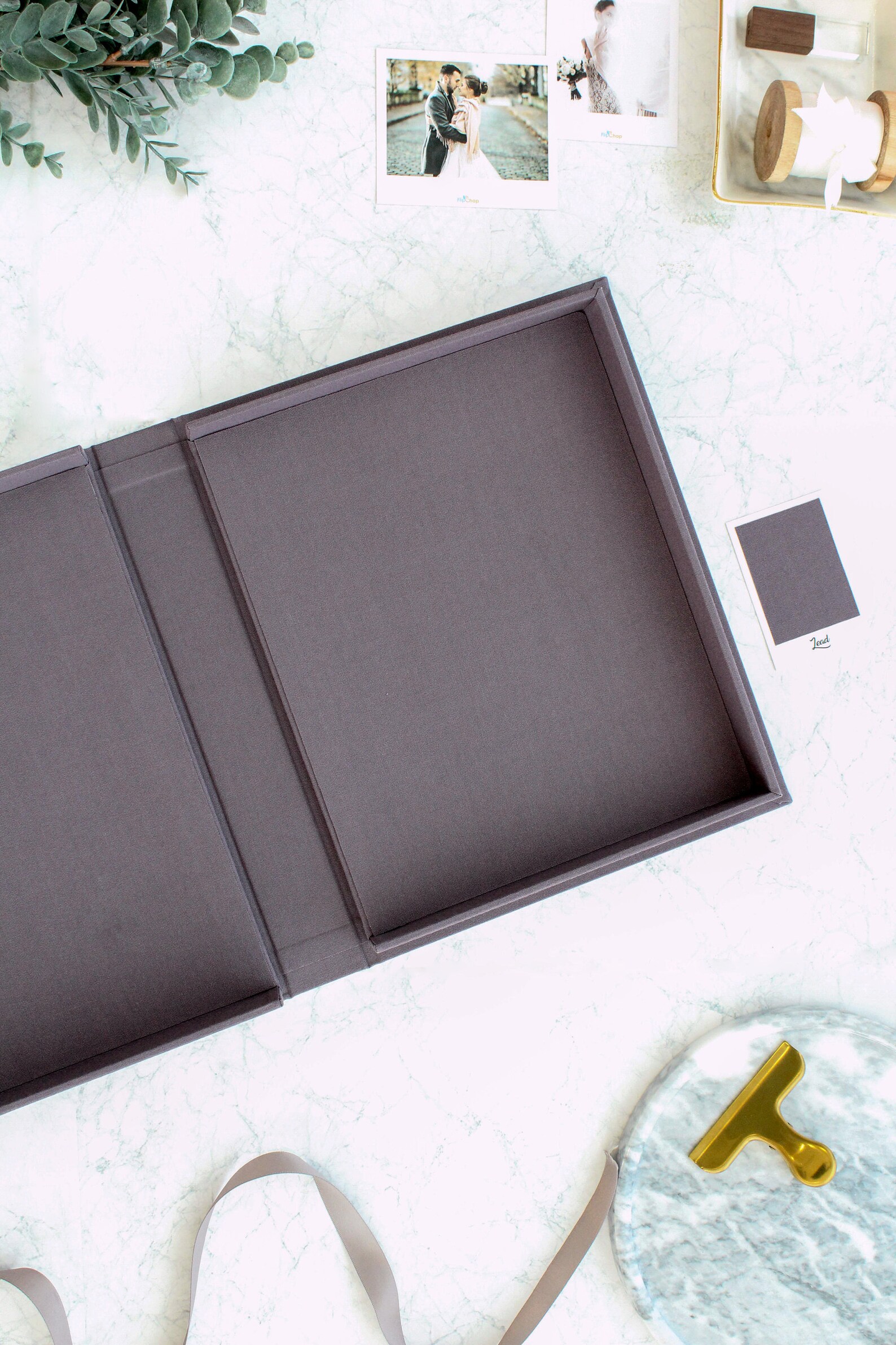 Clamshell Linen Box With Your Logo Stamping; a Handmade Keepsake ...
