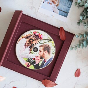 Linen CD & DVD Sleeve Box With Your Logo Stamping; a Handmade Keepsake ...