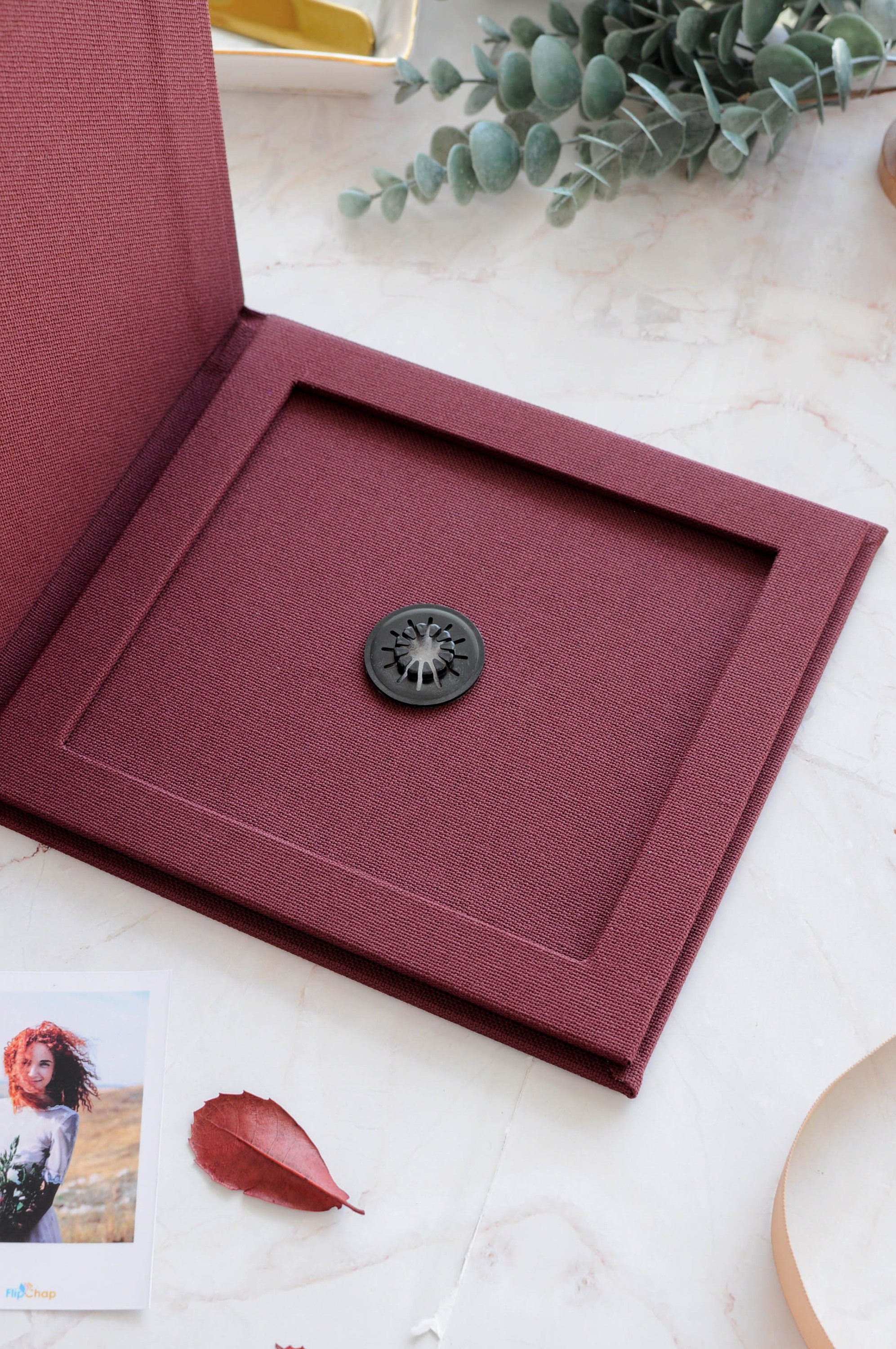 Linen CD & DVD Sleeve Box With Your Logo Stamping a Handmade Keepsake ...