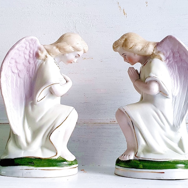 French Porcelain Angel - Etsy