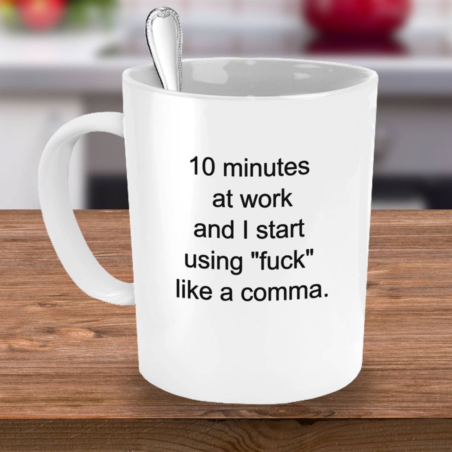 10 Minutes at Work and I Start Using F Like a Comma Coffee - Etsy