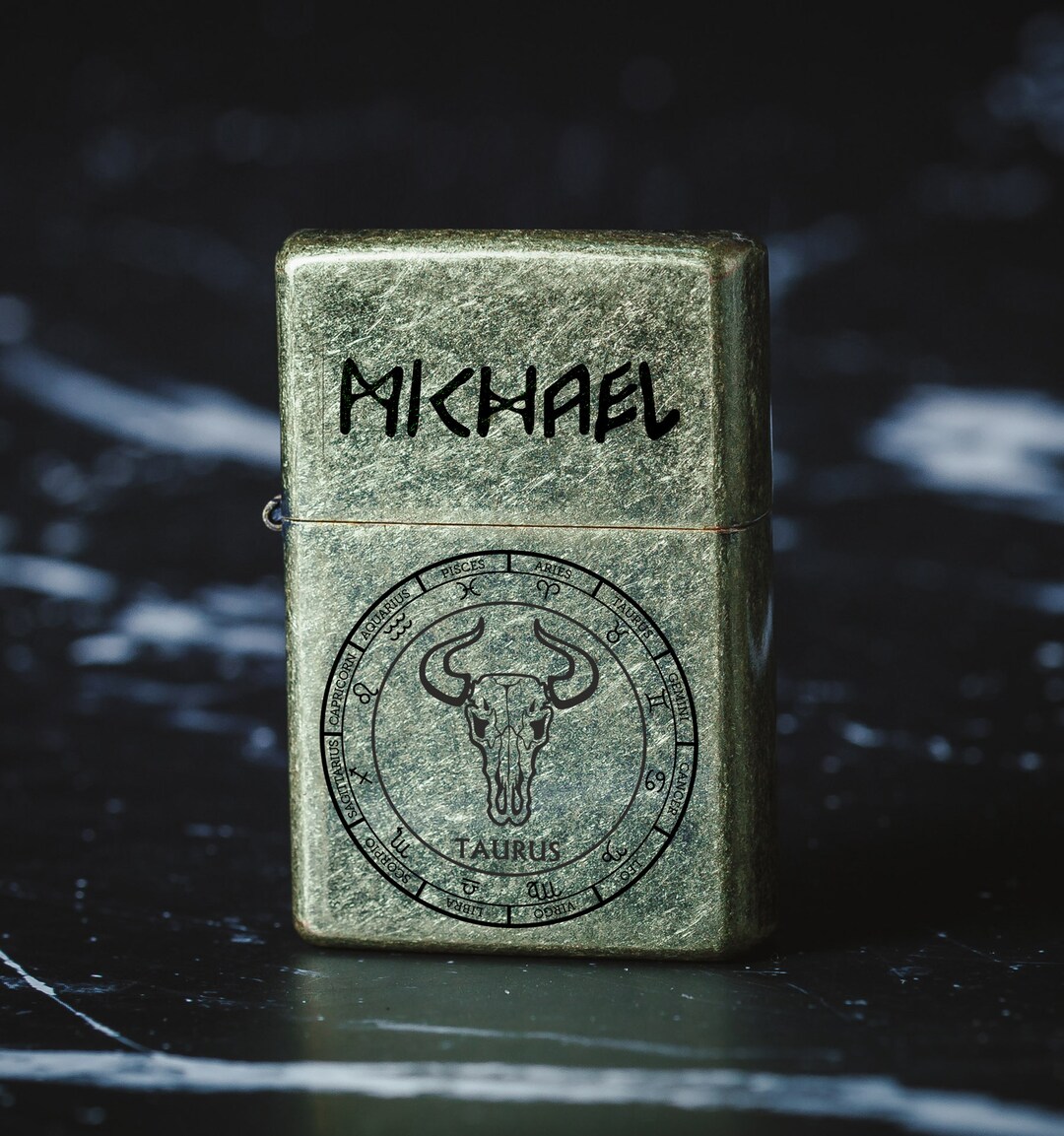 Windproof Lighter With Custom Engraving - Lighter in Box - Lighter for ...