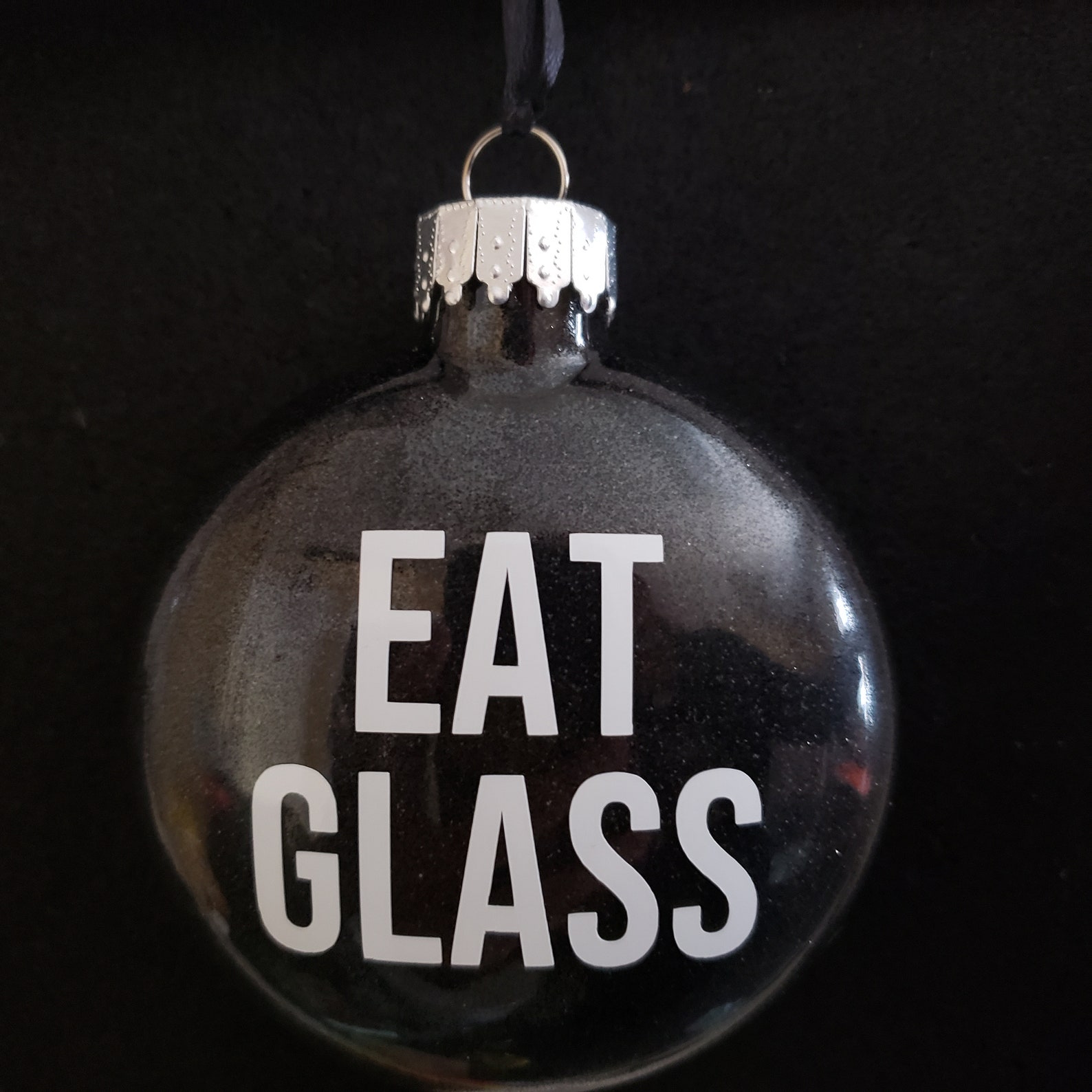 S. Creek Ornaments Set of 4 Ew David Selfish Eat Glass | Etsy