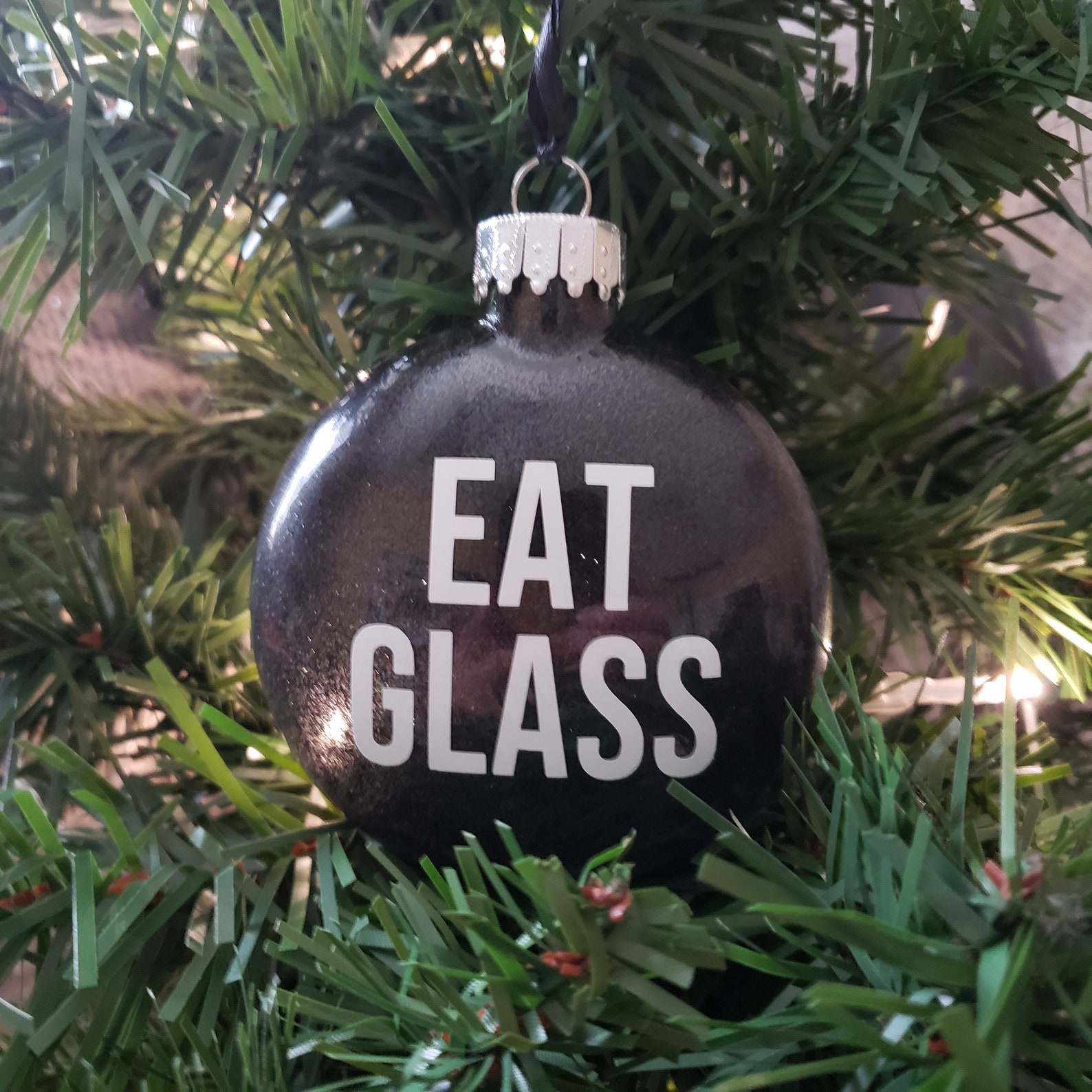 Eat Glass - S. Creek Ornament - David Rose - FREE SHIPPING - Etsy