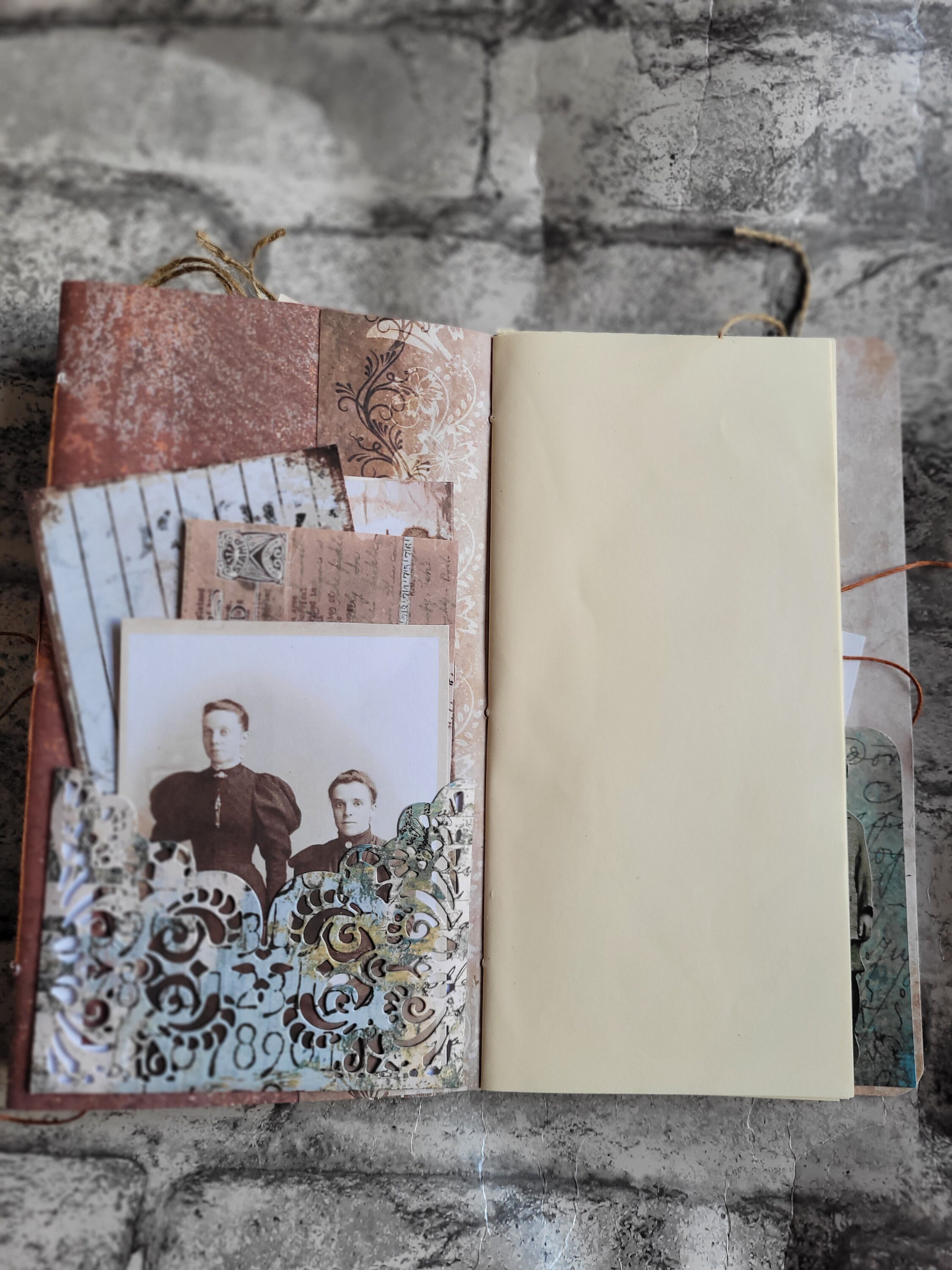 Vintage Themed Flip Flop Junk Journal - Etsy