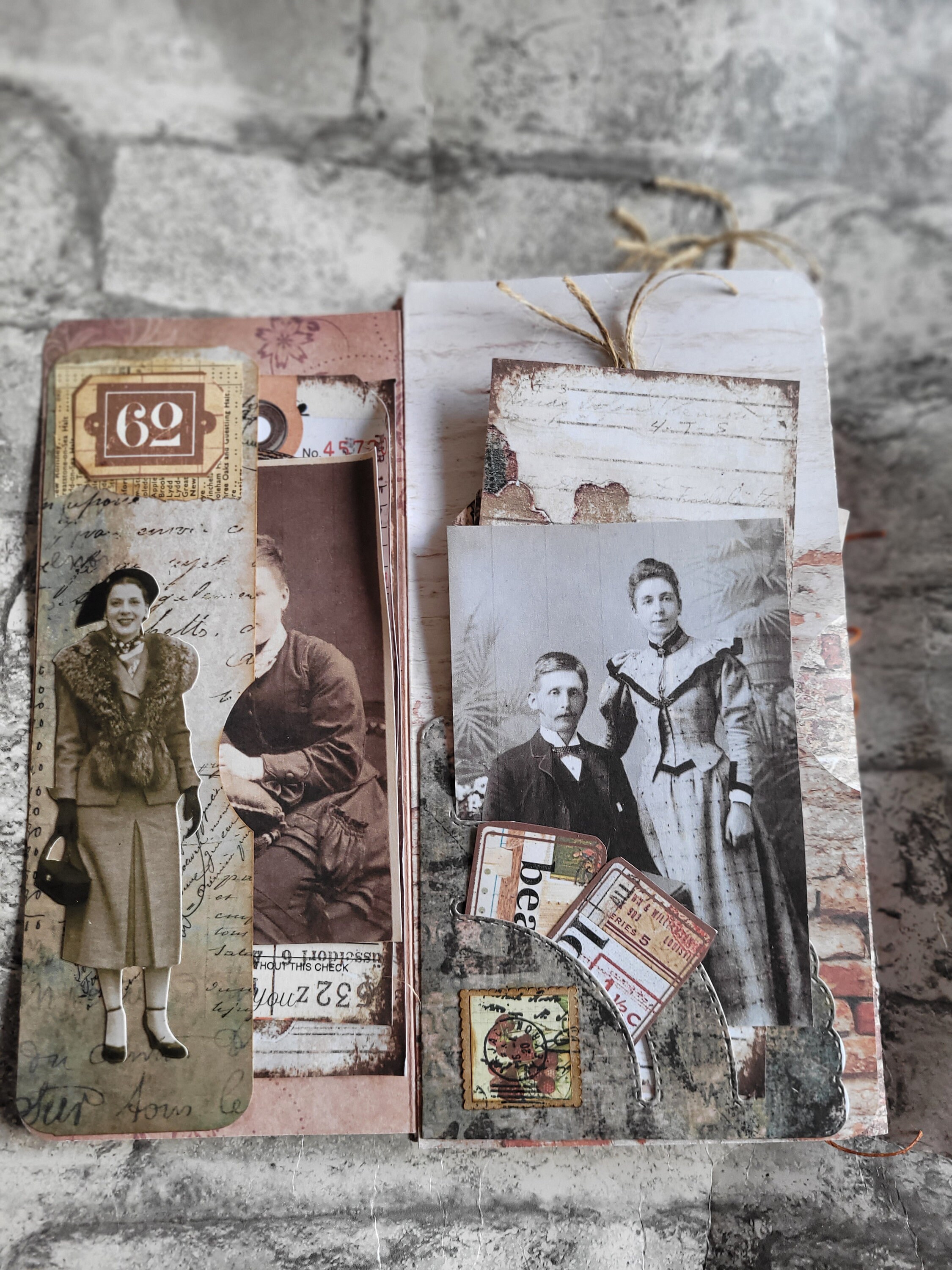 Vintage Themed Flip Flop Junk Journal - Etsy