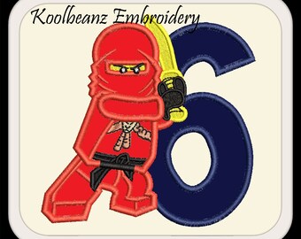 Ninja Applique | Etsy