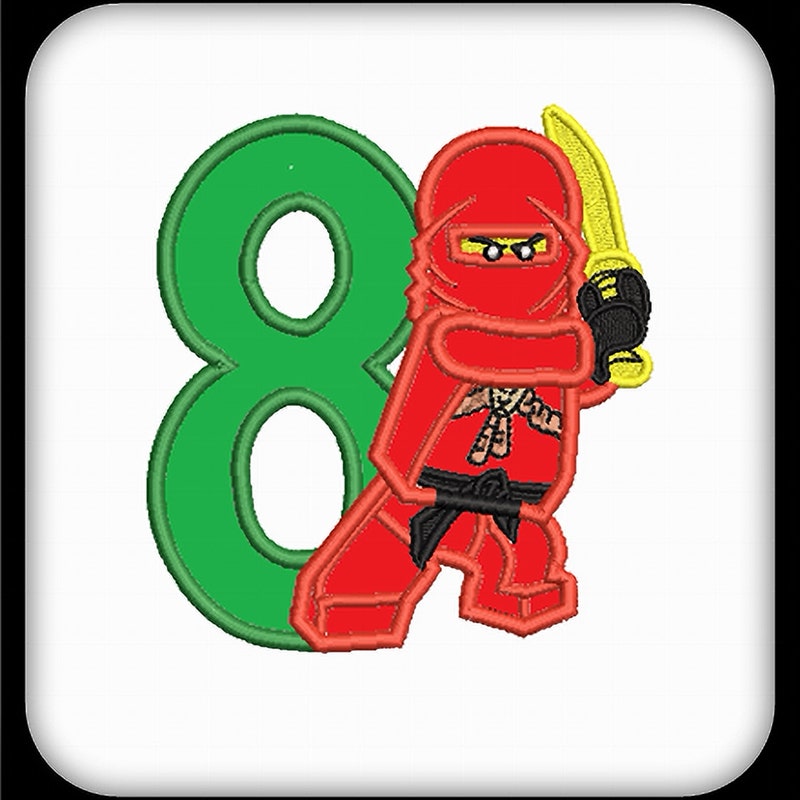 Ninja Applique - Etsy