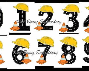 Construction Numbers - Etsy
