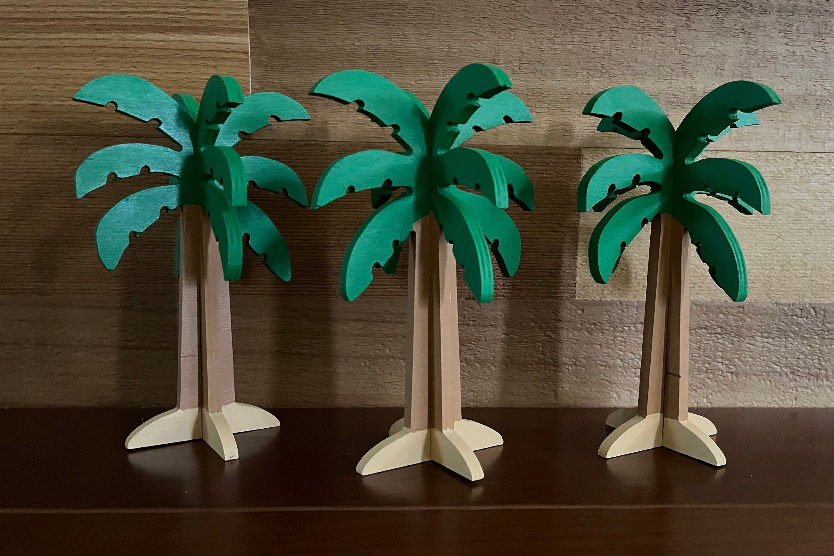 3D Wooden Palm Tree - Etsy