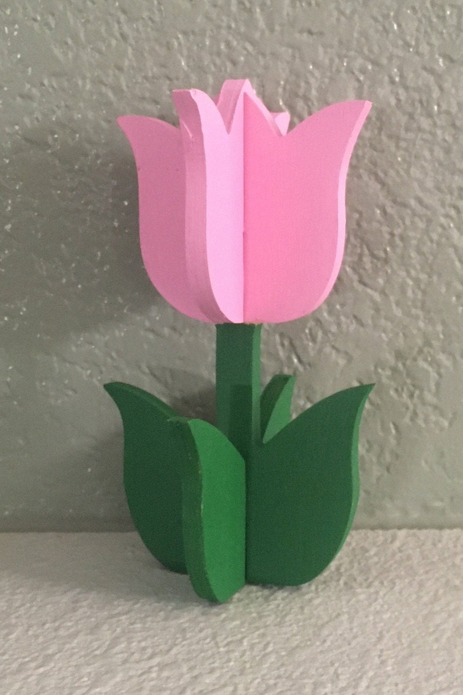 The Original 3D Wooden Spring Tulip - Etsy