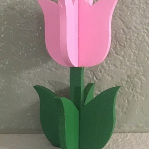 The Original 3D Wooden Spring Tulip - Etsy