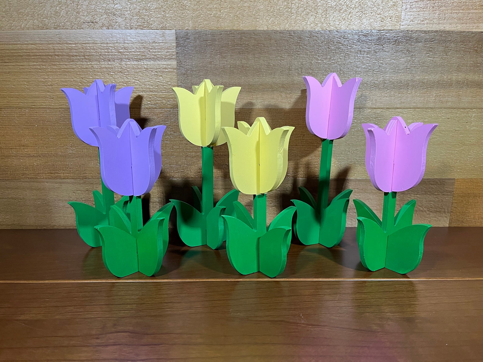 3D Wooden Spring Tulip - Etsy