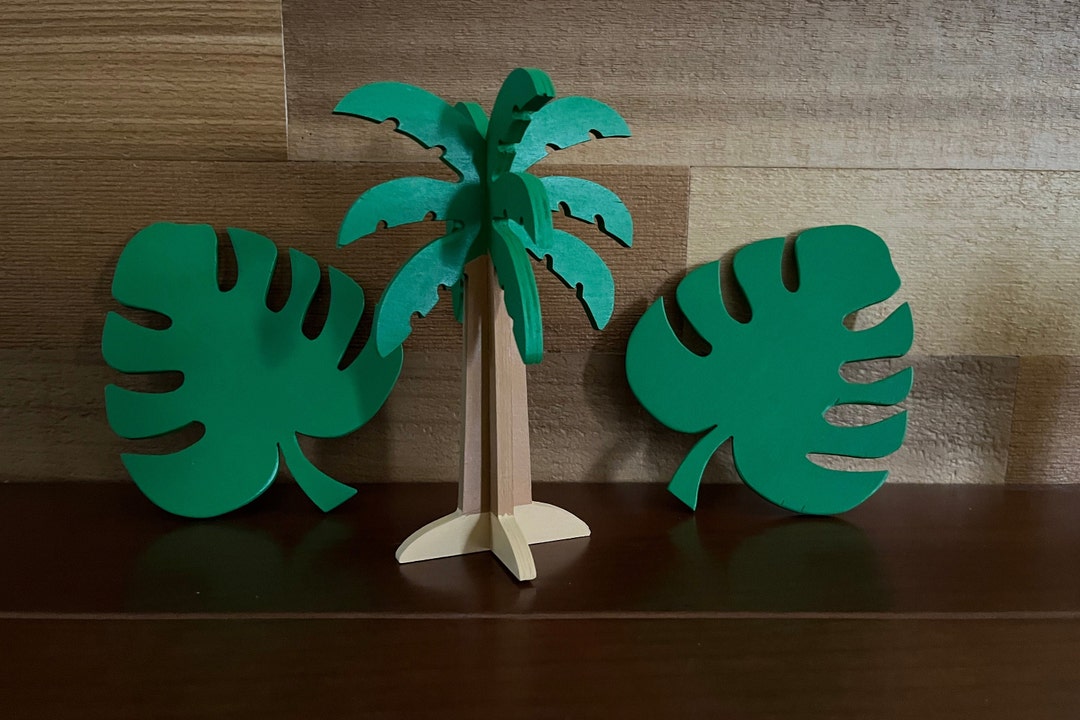 3D Wooden Palm Tree - Etsy