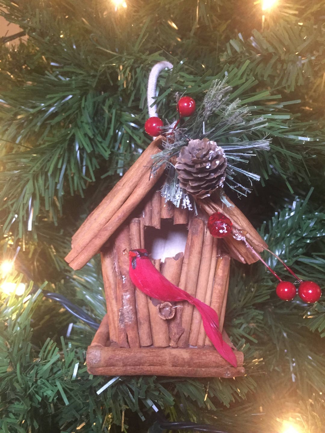 Handmade Christmas Cinnamon Birdhouse - Etsy