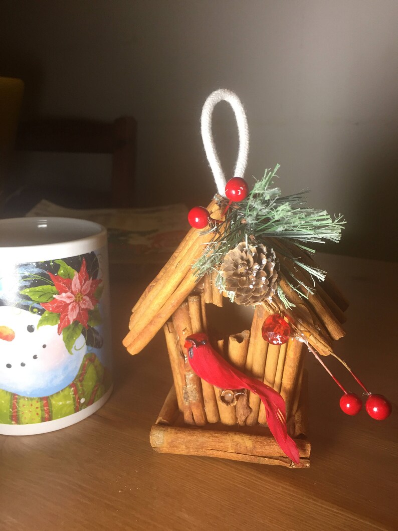 Handmade Christmas Cinnamon Birdhouse - Etsy