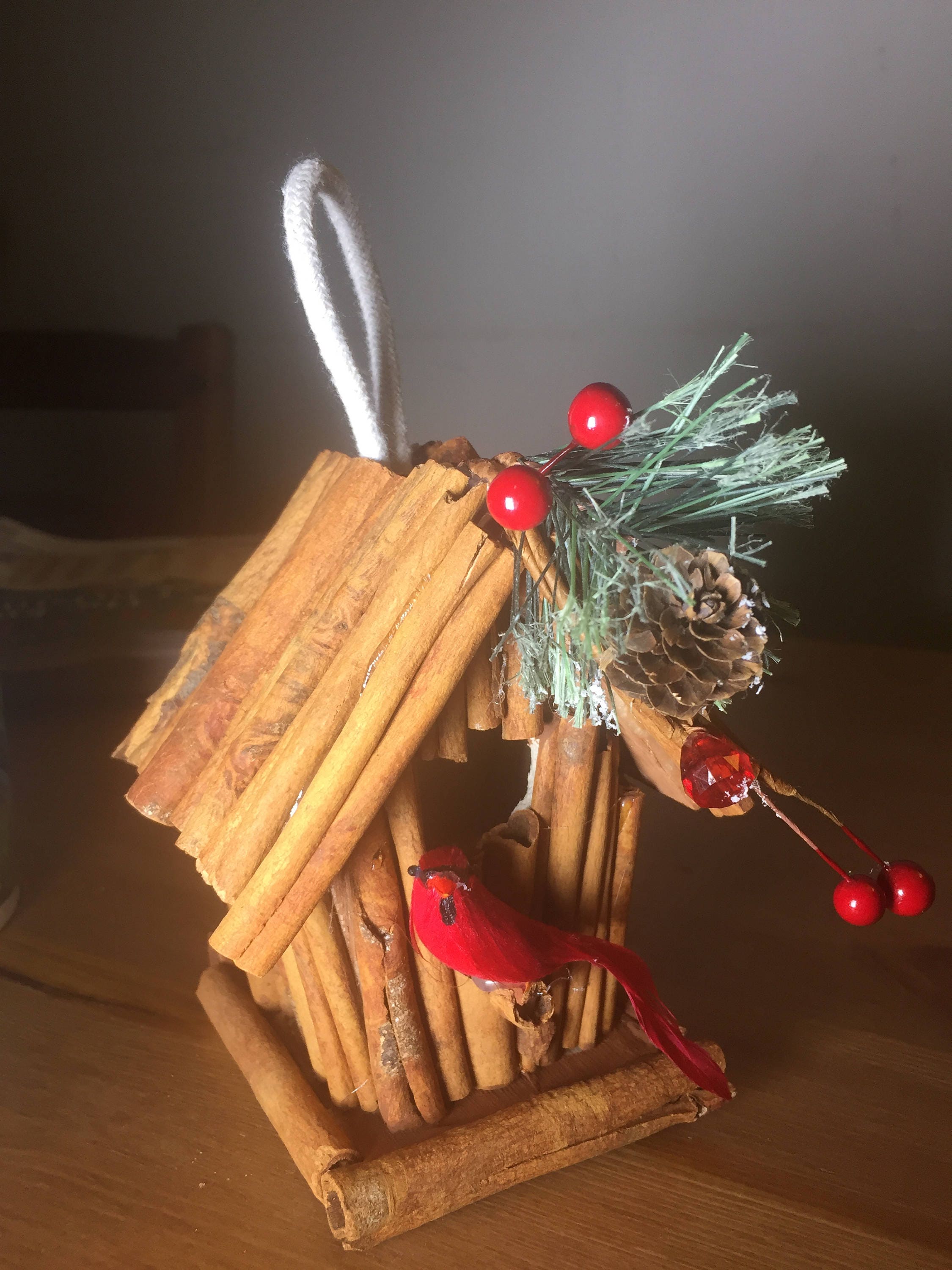 Handmade Christmas Cinnamon Birdhouse - Etsy