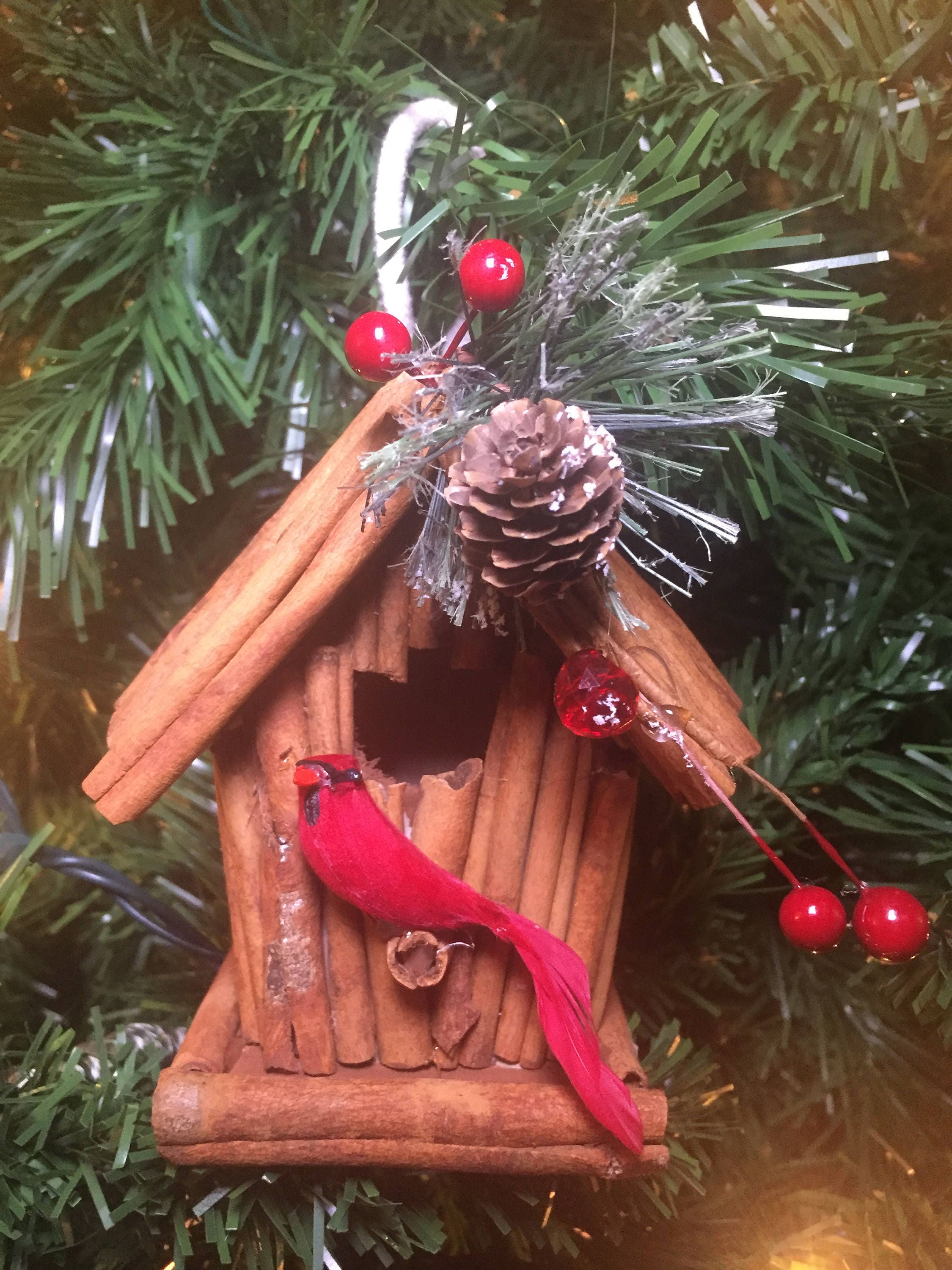 Handmade Christmas Cinnamon Birdhouse - Etsy