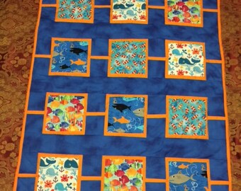 Fish Baby Quilt - Etsy