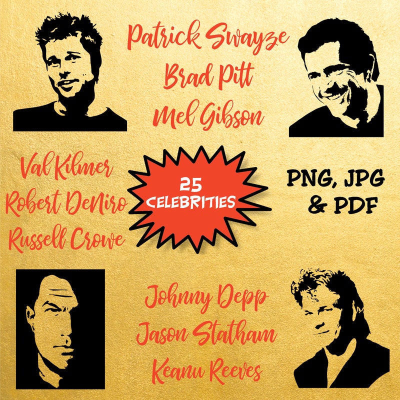 Celebrity Stencils - Etsy