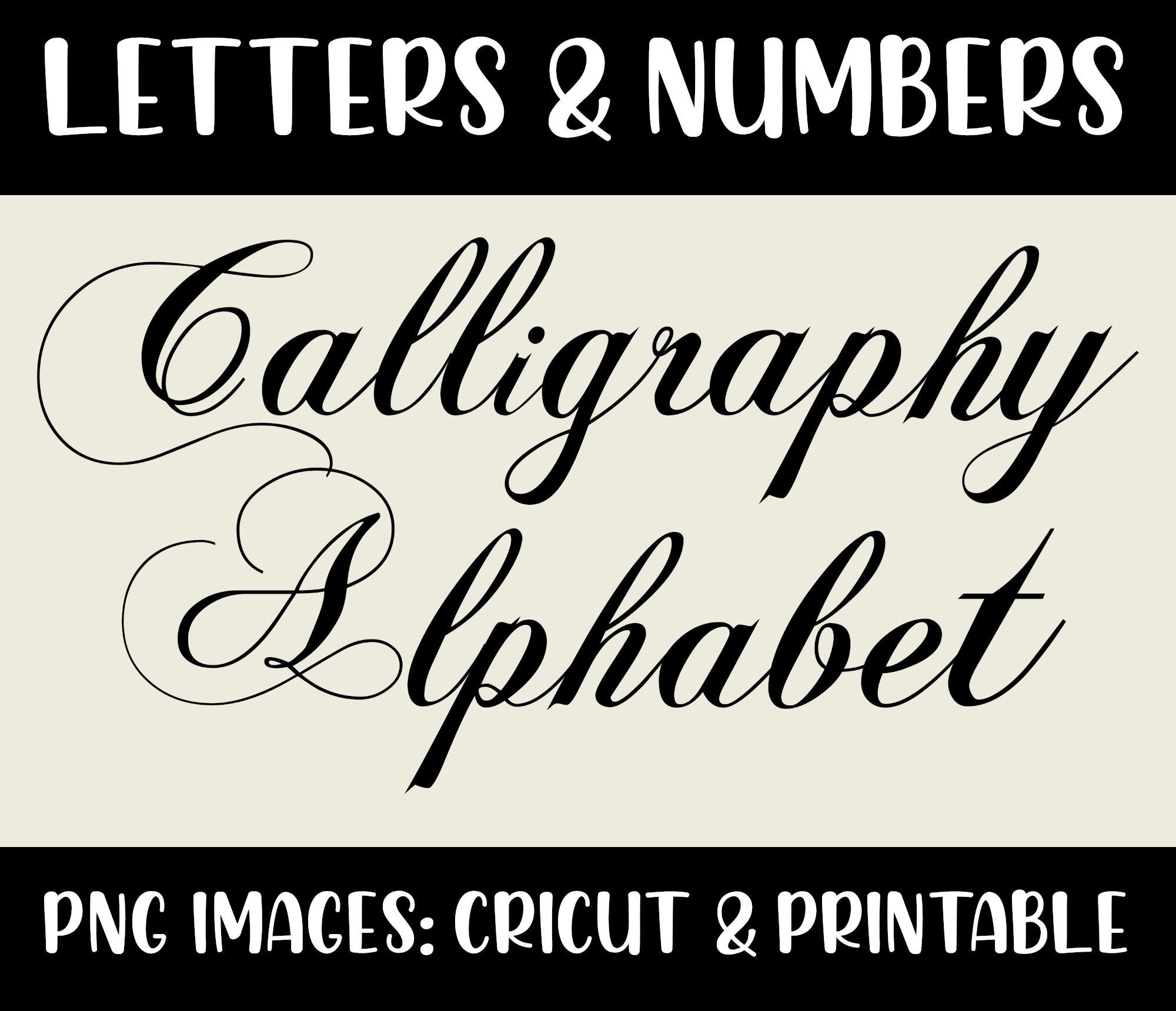 Calligraphy Alphabet Fonts Printable