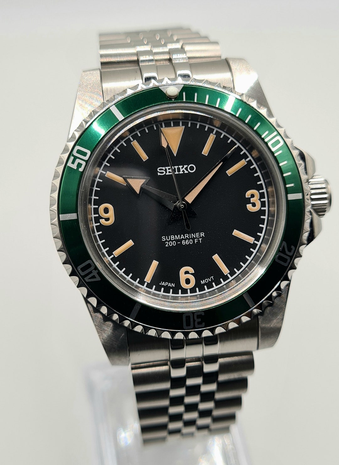 Seiko Mod Sub Scubamaster Hulk Green NH35 Vintage Style - Etsy
