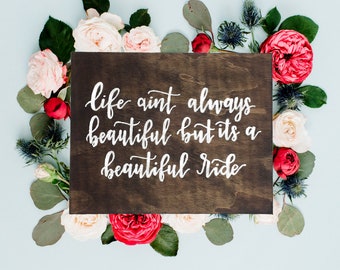 Life is Beautiful Sign | Etsy