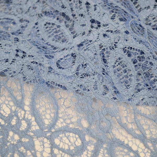 Blue Lace Fabric - Etsy