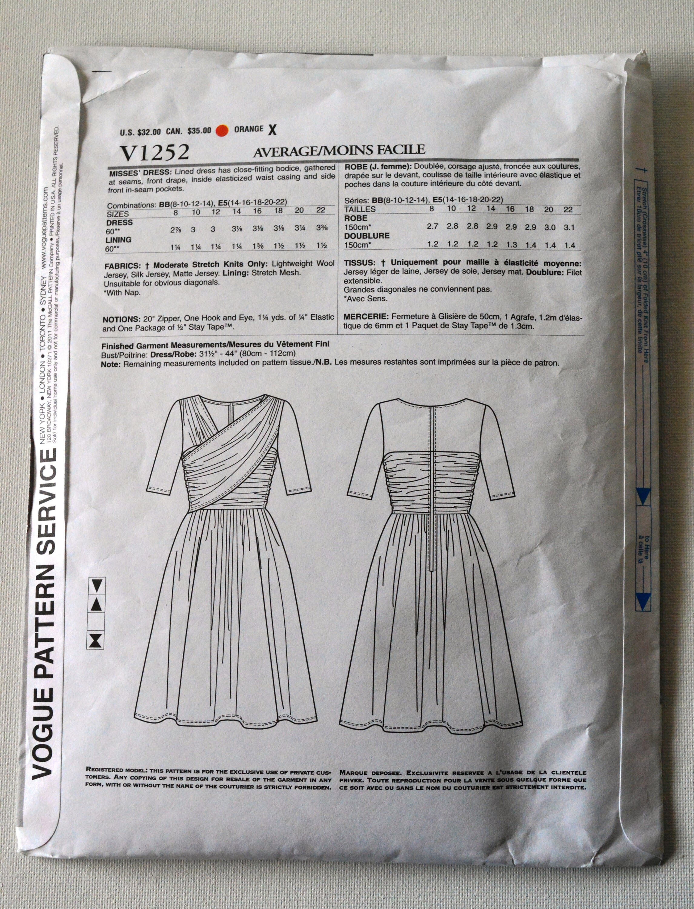 Vogue 1252 Tracy Reese Dress Pattern Designer Sewing Pattern - Etsy