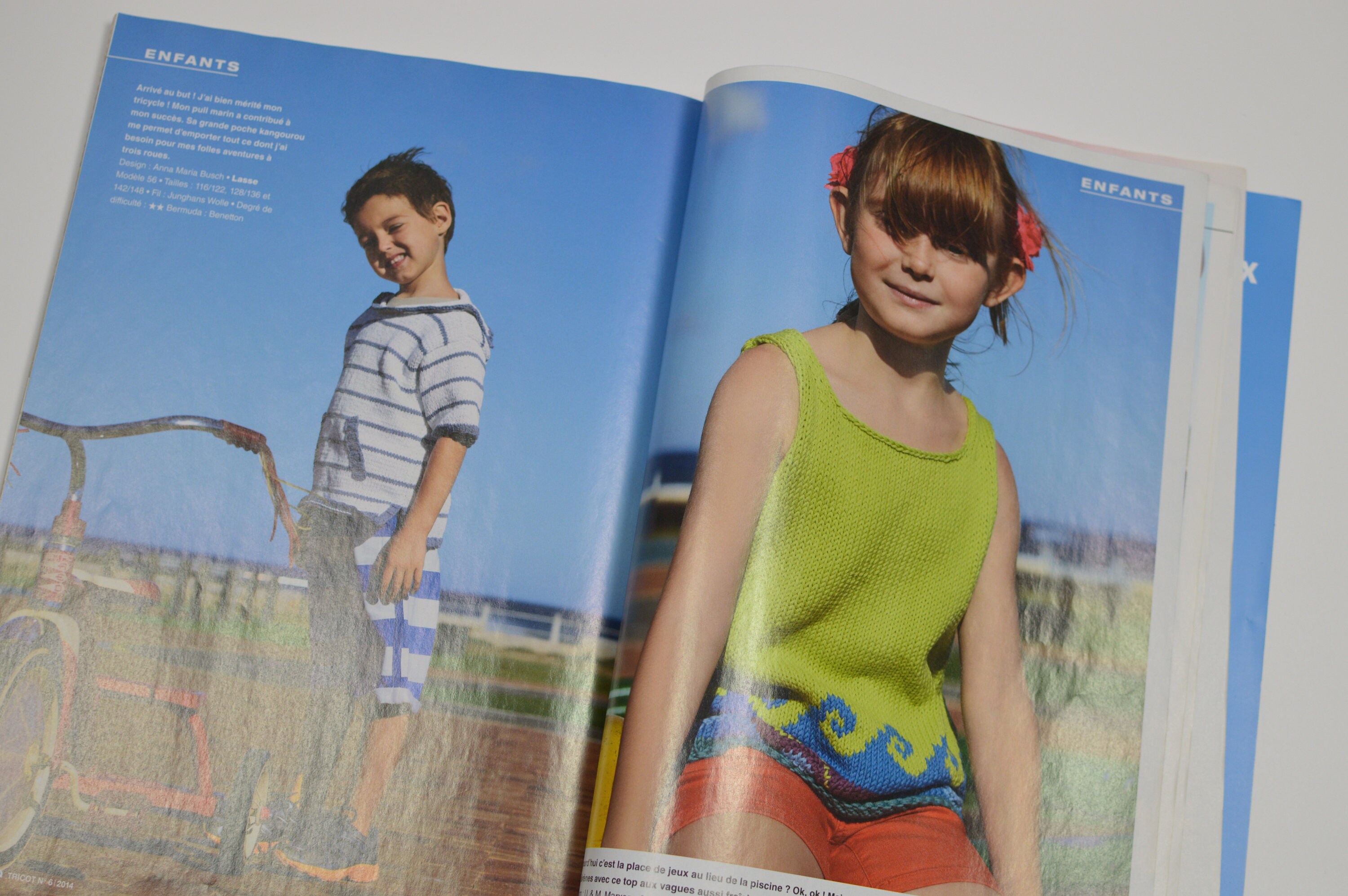 FRENCH Knitting Magazine With Patterns, Burda Tricot No 6 Pubished in ...