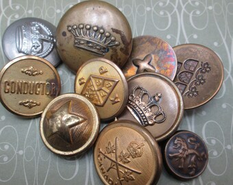 Railroad Uniform Buttons | Etsy