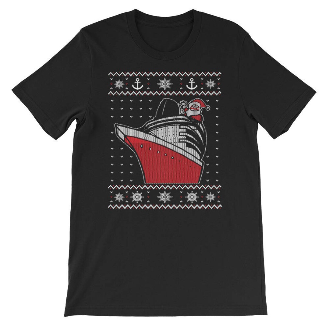 Christmas Cruise Ship With Santa Short-sleeve Unisex T-shirt - Etsy