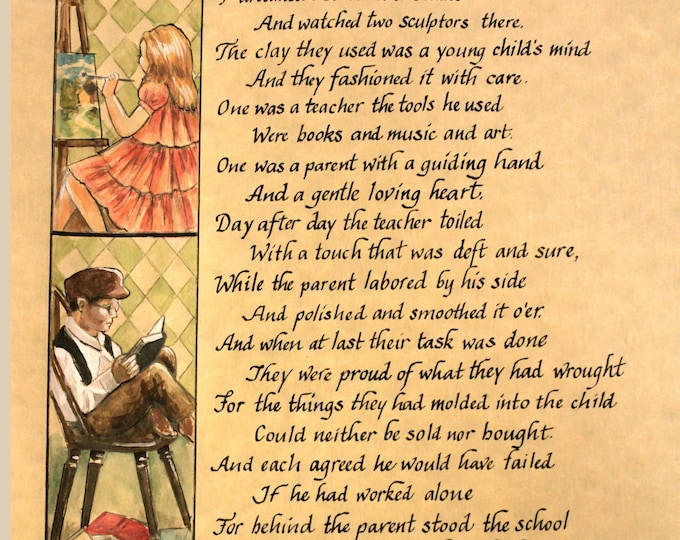 Unity Callligraphy Poem - Etsy