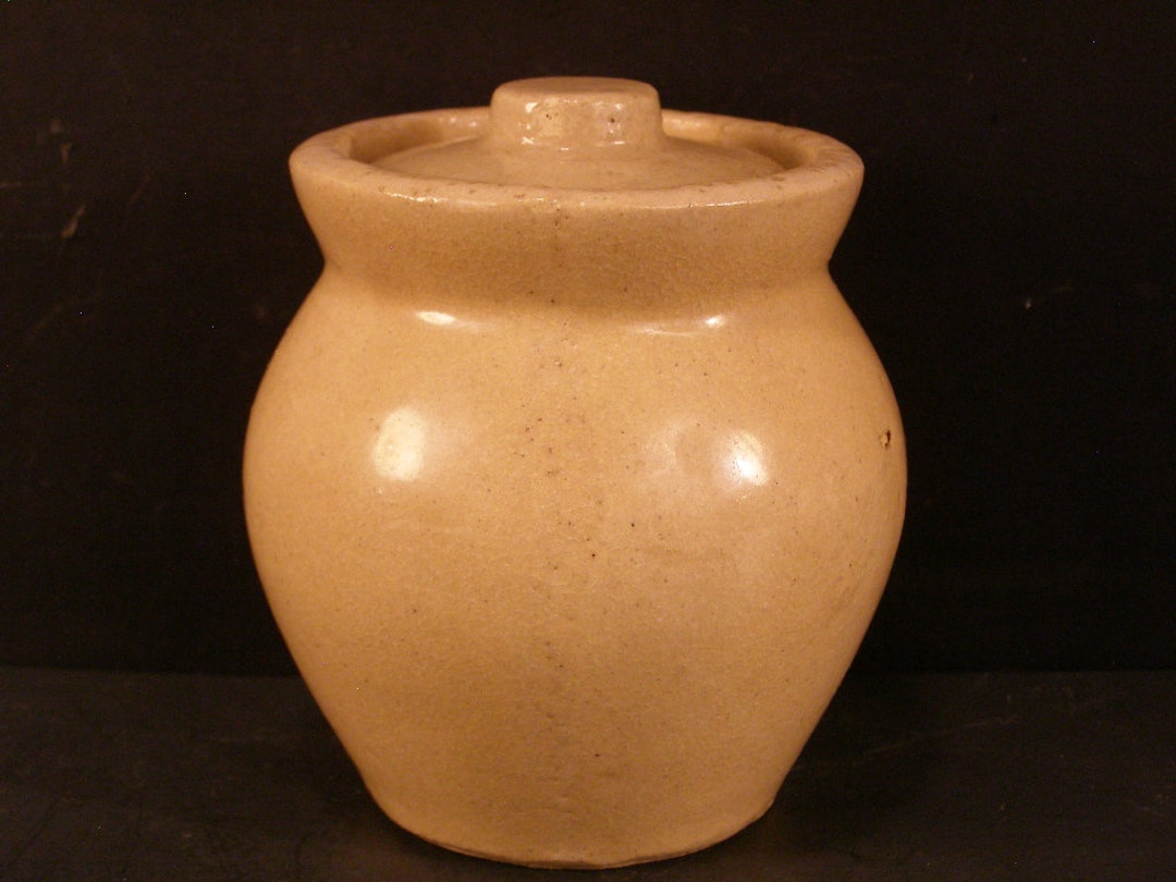 Vintage Roycroft Art Pottery Stoneware Crock Condiment Honey Pot ...