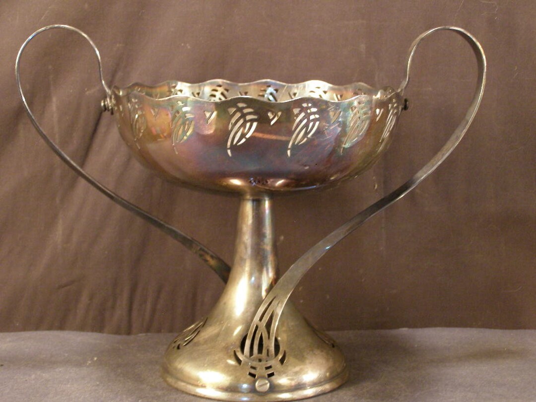 Antique Art Nouveau WMF Silver Centerpiece Trophy Cup Compote Tazza ...