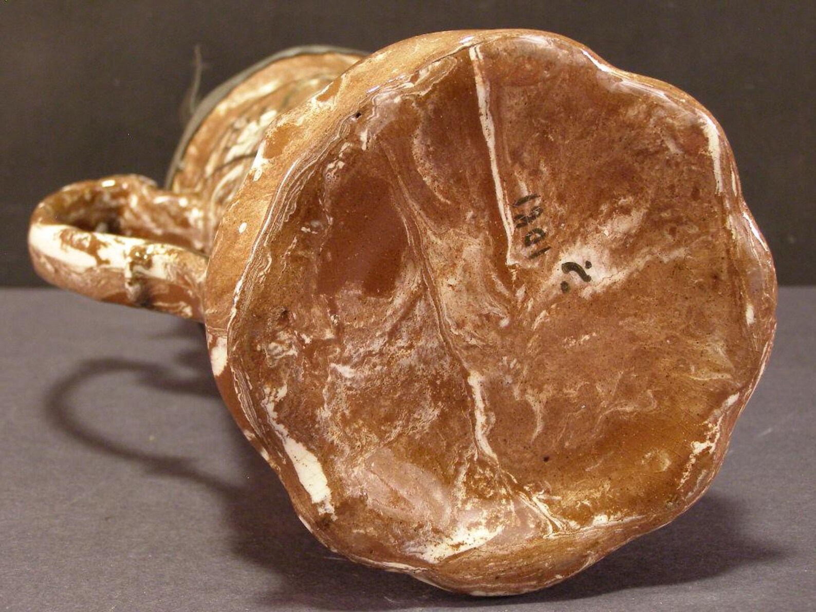 RARE EARLY 1800 Marbled Agate Ware Mocha Creamware Staffordshire ...