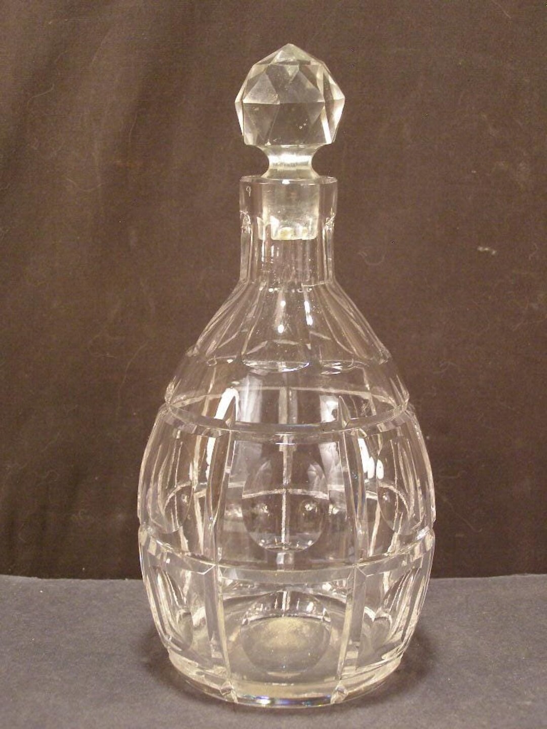 1800's Thumbprint Coin Spot Dot Cut Panel Flint Glass Cologne Perfume ...