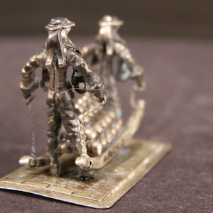 Vintage Dutch Sterling Silver Miniature Statue Sculpture Sailor Men ...