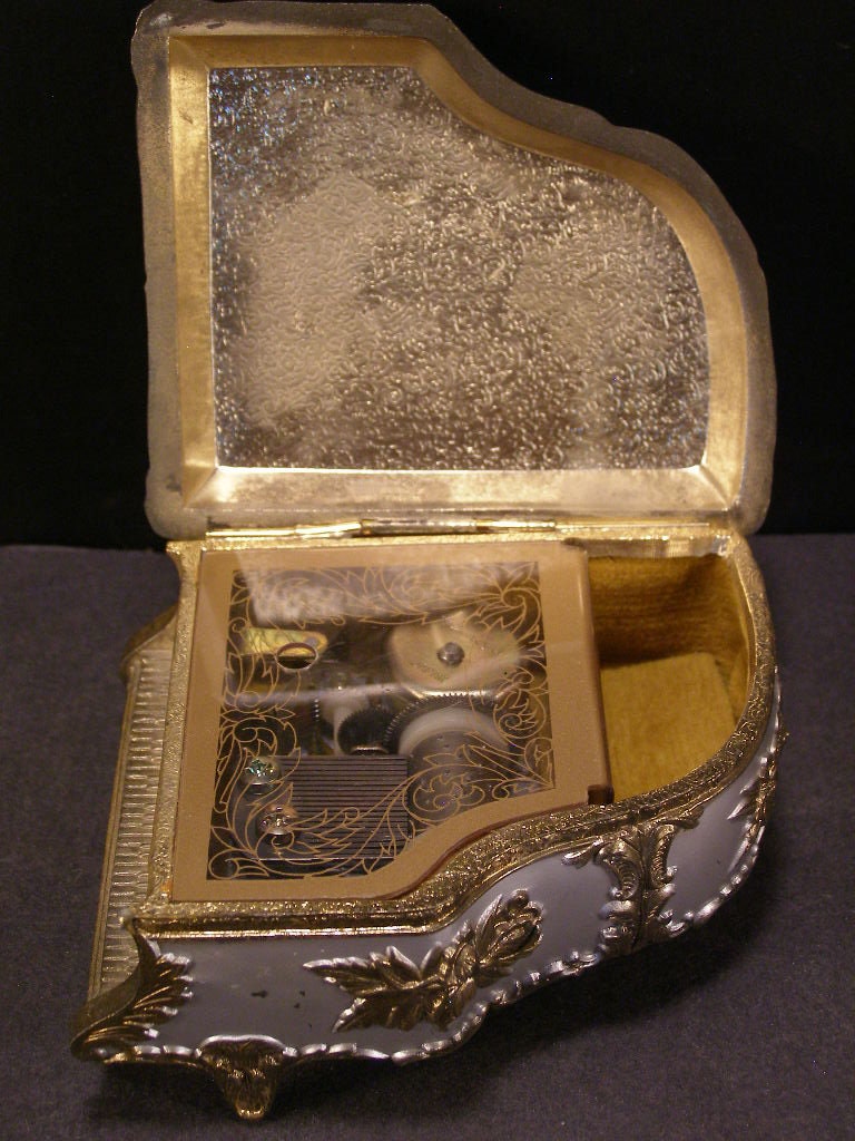 Vintage Sankyo Grand Piano Music Box Figural Jewelry Paper | Etsy